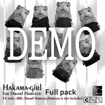 Second Life Marketplace - Ss.Hammy Hakama-girl =DEMO=